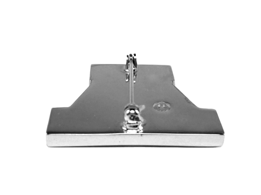 Silver Small "A" Couture Swarovski Crystal Pin – Bling by Wilkening